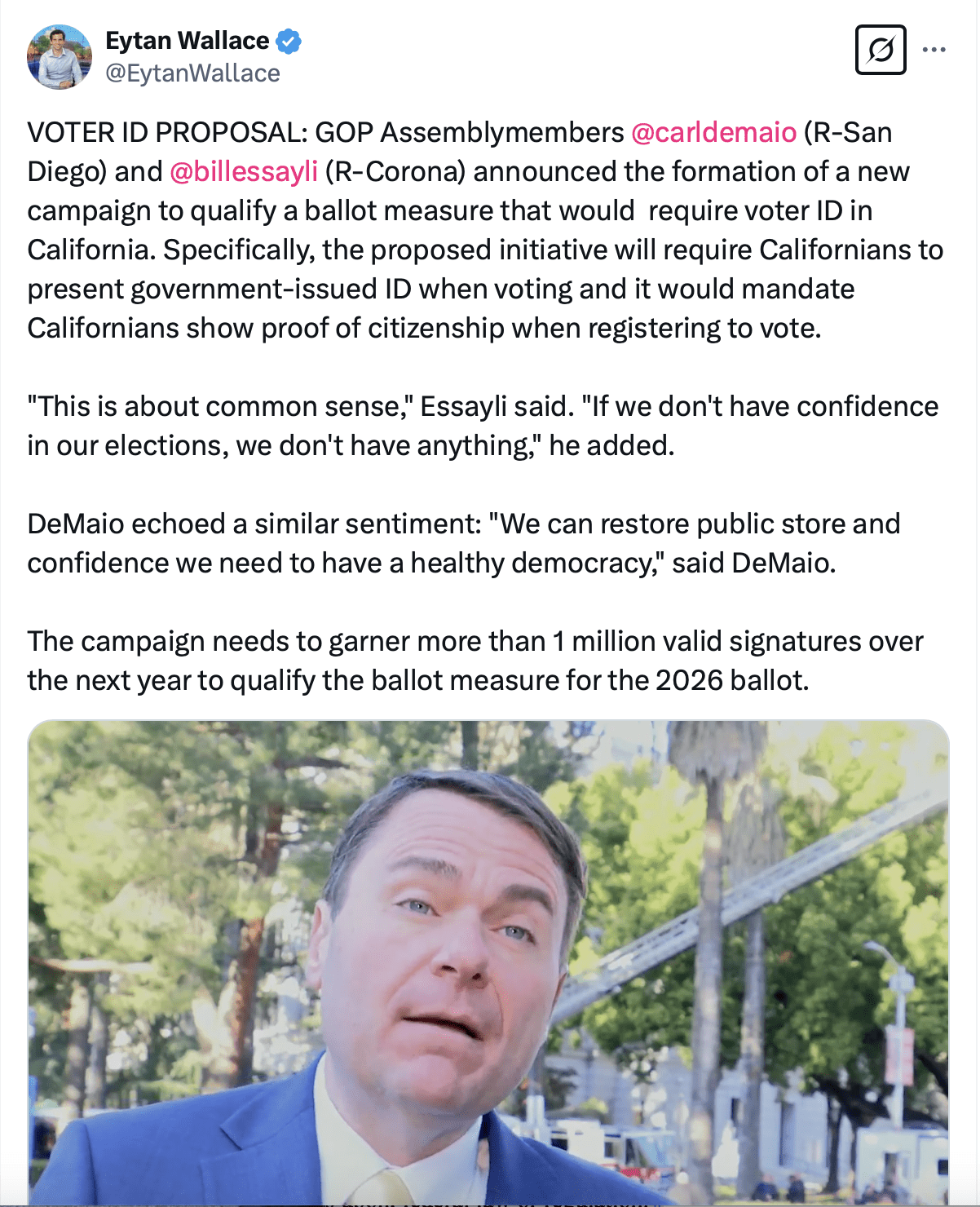 California Voter ID Ballot Initiative Announced for 2026 Ballot ...